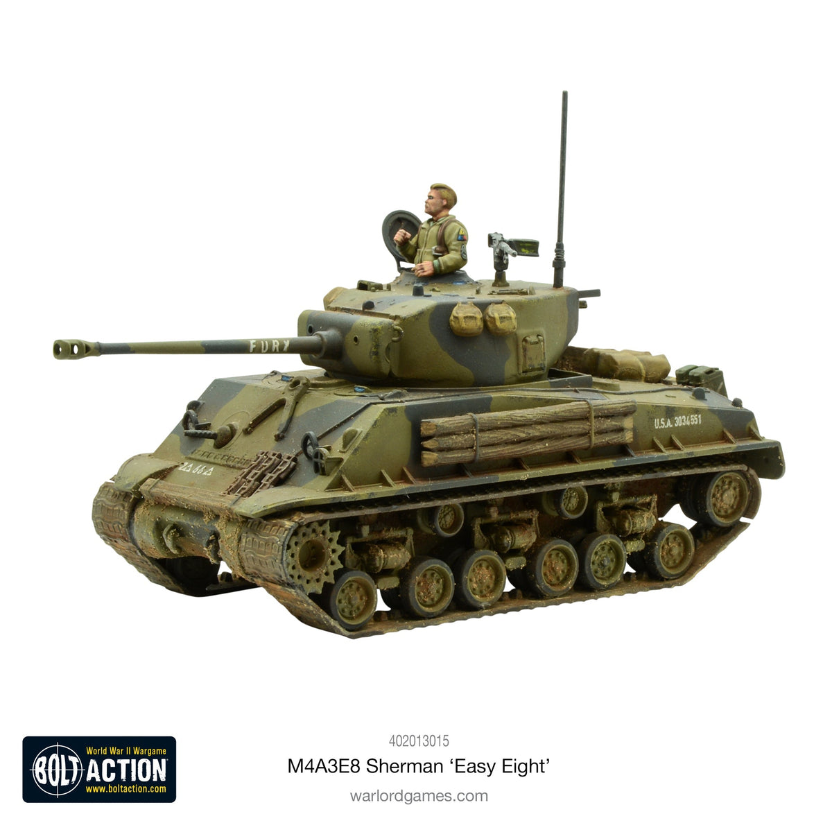 BOLT ACTION : M4A3E8 SHERMAN 'EASY EIGHT' TANK | Khaki and Green Books