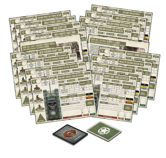 ACHTUNG PANZER ! US CARD BUNDLE | Khaki and Green Books