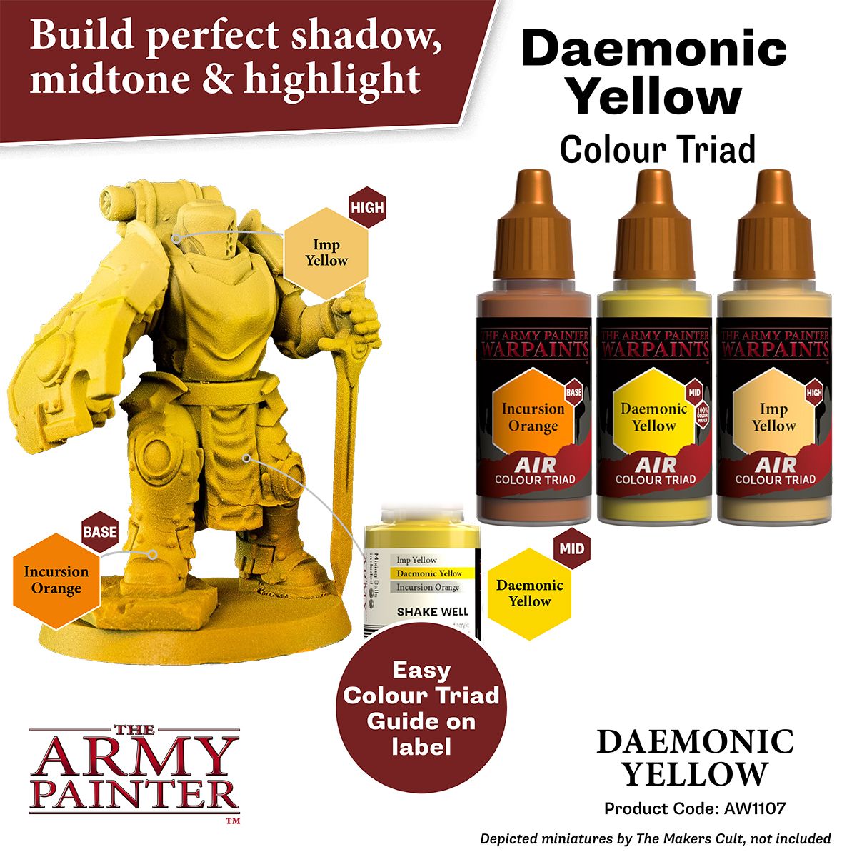 THE ARMY PAINTER WARPAINTS AIR DAEMONIC YELLOW | Khaki and Green Books