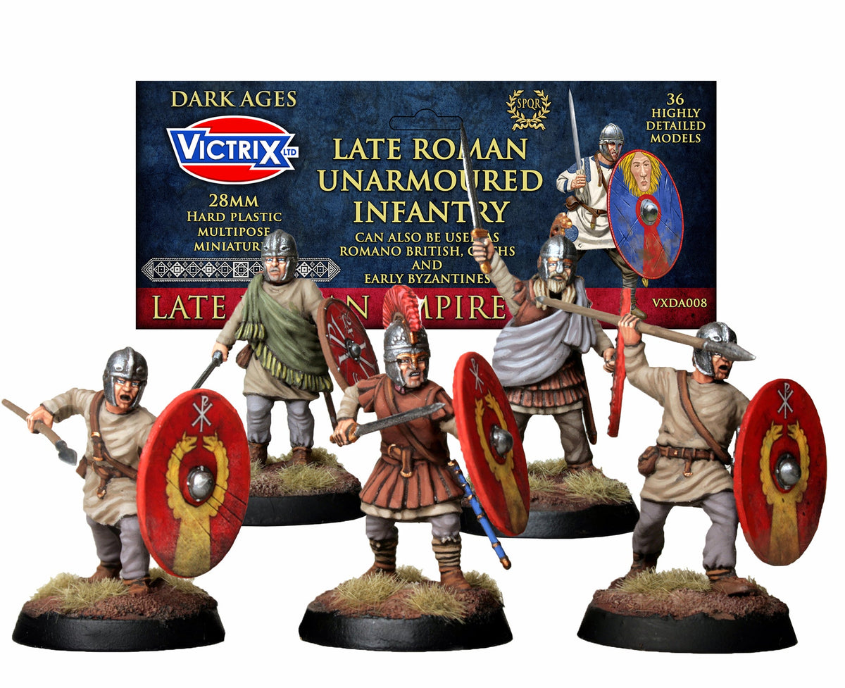 VICTRIX MINIATURES - VXDA008 LATE ROMAN UNARMOURED INFANTRY | Khaki and ...