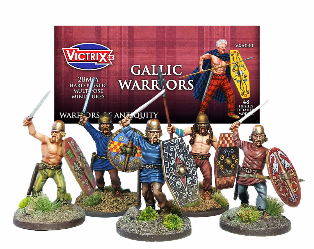 VICTRIX MINIATURES - VXA030 UNARMOURED GALLIC WARRIORS | Khaki and ...