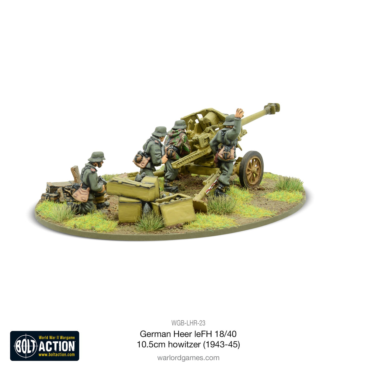 BOLT ACTION : GERMAN HEER LEFH 18/40 10.5CM HOWITZER (1943 - 45 ...