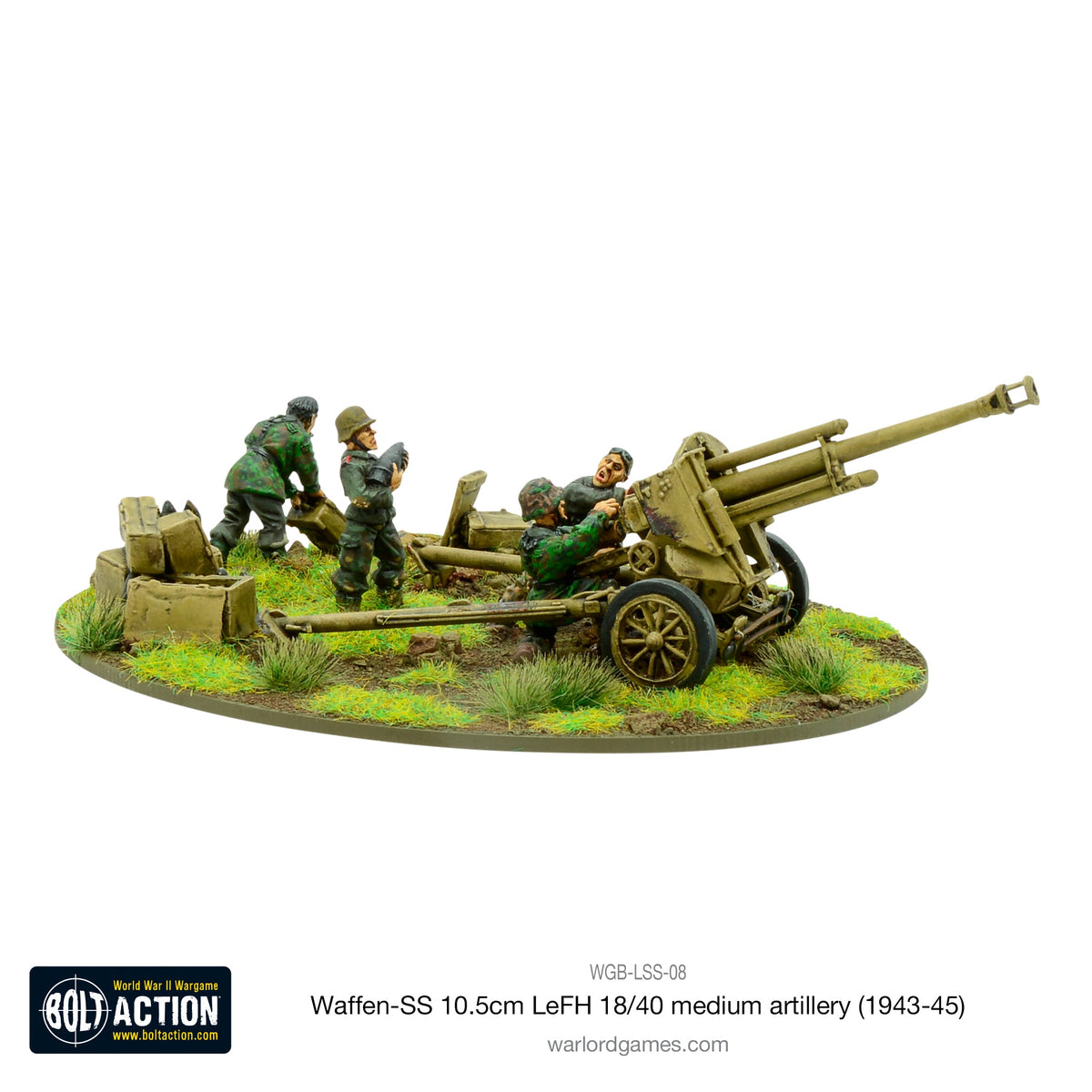 BOLT ACTION : WAFFEN-SS LEFH 18/40 10.5CM HOWITZER | Khaki and Green Books