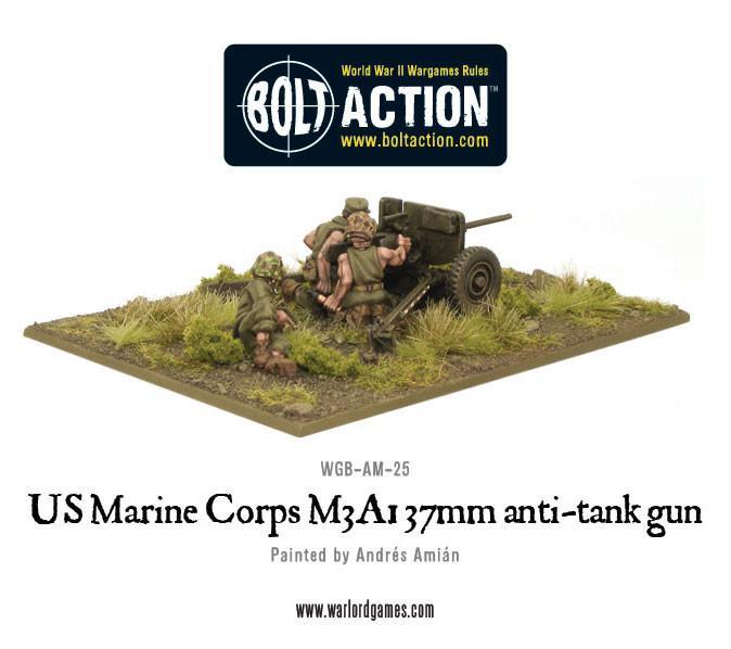 BOLT ACTION : US MARINE CORPS M3A1 37MM ANTI-TANK GUN | Khaki and Green ...